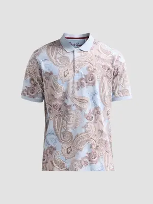 Robert Graham Creswell Paisley Cotton Polo Shirt - Multi