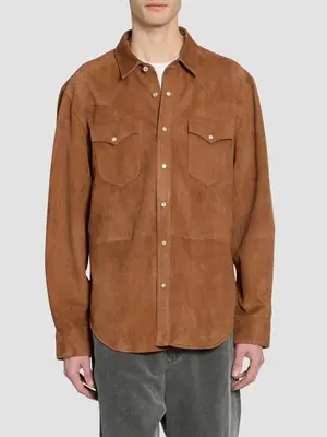 Officine Générale Marshall Suede Shirt Jacket