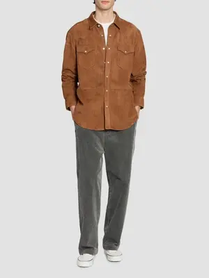 Officine Générale Marshall Suede Shirt Jacket