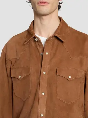 Officine Générale Marshall Suede Shirt Jacket