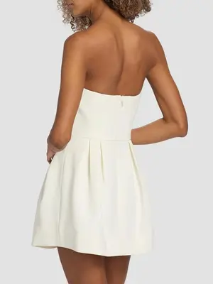 Ramy Brook Lily Appliquéd Strapless Minidress