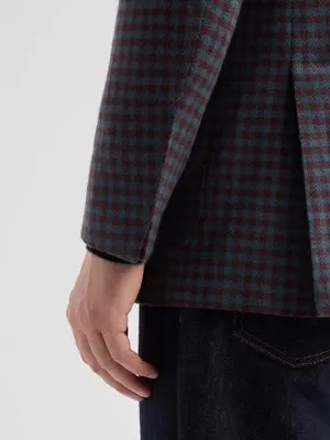 Kiton Checked Cashmere Sport Coat