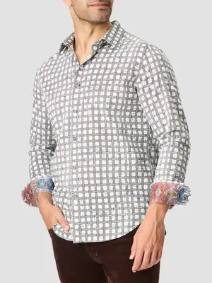 Robert Graham Sanger Grid Check Stretch-cotton Shirt - Multi