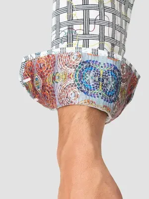 Robert Graham Sanger Grid Check Stretch-cotton Shirt