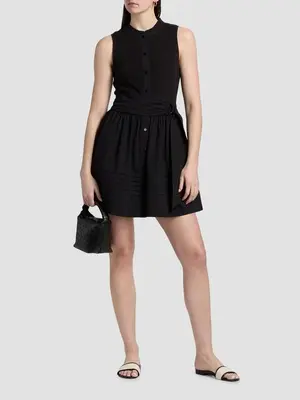 Ramy Brook Orla Cotton-blend Belted Minidress