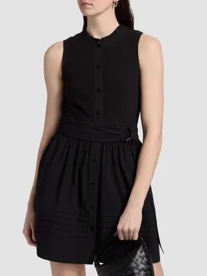 Ramy Brook Orla Cotton-blend Belted Minidress