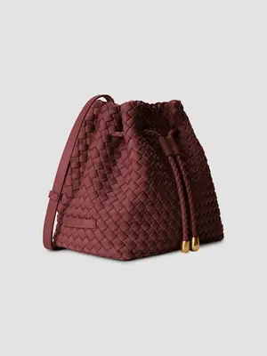 NAGHEDI Gramercy Bucket Bag - Bordeaux