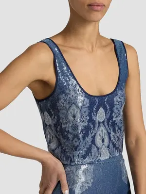 Ramy Brook Cody Sequined Tank
