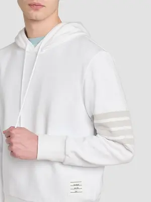 Thom Browne 4 Bar Overdyed Loopback Cotton Hoodie