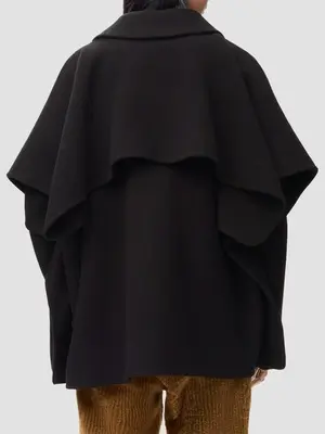 Loewe Wool-blend Button-front Cape Coat