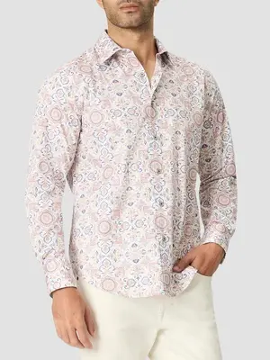Robert Graham Fairview Floral Stretch-cotton Button-front Shirt - Multi