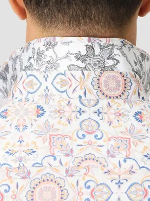 Robert Graham Fairview Floral Stretch-cotton Button-front Shirt