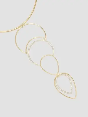 Ramy Brook Sparkle Dot Rena Goldtone & Cubic Zirconia Necklace