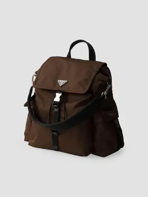 Prada Explore Re-nylon And Leather Backpack
