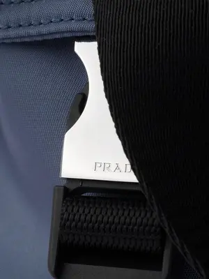 Prada Explore Re-nylon And Leather Bag - Blue