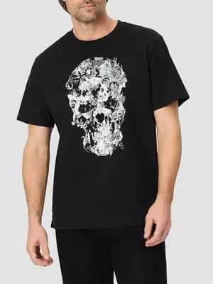 Robert Graham Hallow Bones Graphic Cotton T-shirt
