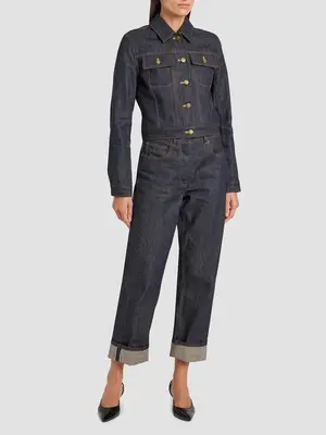 Thom Browne Cropped Straight-leg Jeans