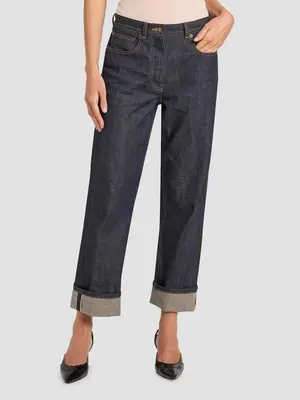 Thom Browne Cropped Straight-leg Jeans