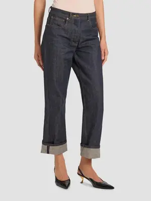 Thom Browne Cropped Straight-leg Jeans