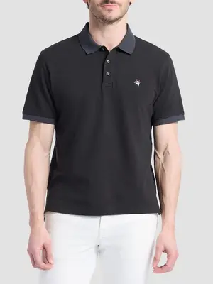 Robert Graham Devil Knit Polo Shirt - Black