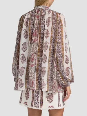 Giambattista Valli Paisley Silk Blouse