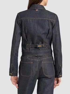 Thom Browne Cropped Denim Jacket