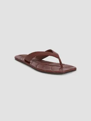 JW Anderson Leaf Leather Thong Sandals