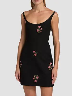 Giambattista Valli Floral Fil Coupé Cotton Minidress