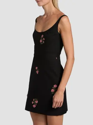 Giambattista Valli Floral Fil Coupé Cotton Minidress