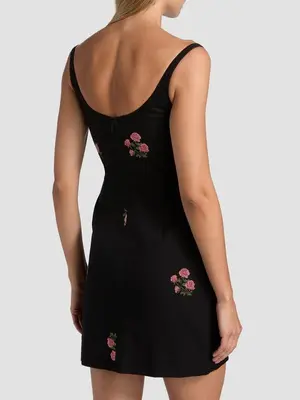 Giambattista Valli Floral Fil Coupé Cotton Minidress