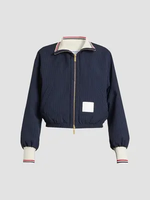 Thom Browne Wool Seersucker Track Jacket