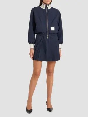 Thom Browne Wool Seersucker Track Jacket
