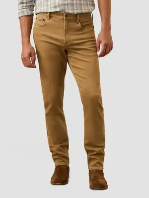 Faherty Brand Stretch Terry Five-pocket Pants - Elk Brown