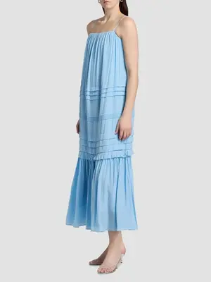 Ramy Brook Ruby Pintuck Midi-dress