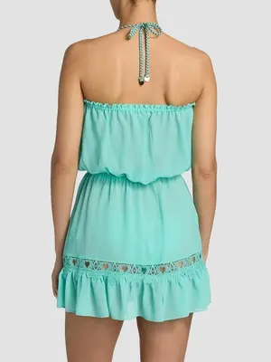 Ramy Brook Beth Lace-trim Cover-up Minidress