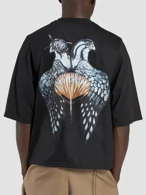 MORDECAI Falcon Printed Cotton T-shirt