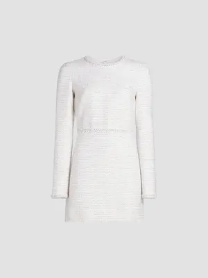 Giambattista Valli Sequined Tweed Bouclé Minidress - Ivory Multi