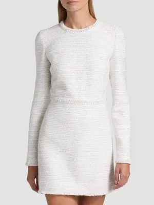 Giambattista Valli Sequined Tweed Bouclé Minidress