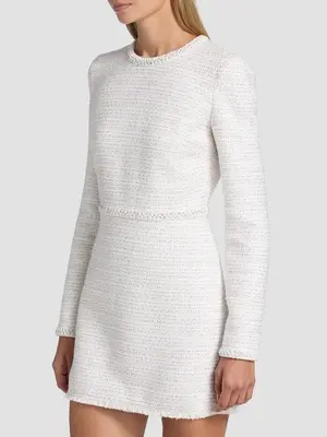 Giambattista Valli Sequined Tweed Bouclé Minidress