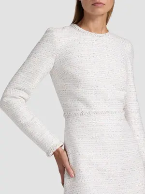 Giambattista Valli Sequined Tweed Bouclé Minidress