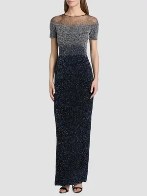 Pamella Roland Signature Sequined Gown