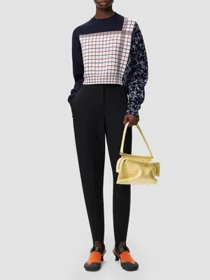 Loewe Patchwork Knit Crewneck Sweater