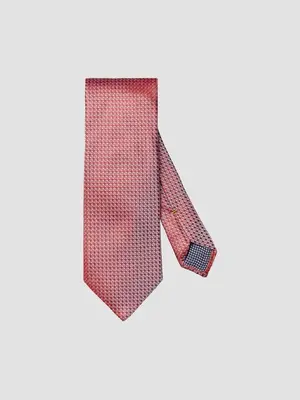 Eton Micro Circle Silk Tie - Red
