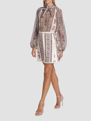 Giambattista Valli Floral Bouclé A-line Miniskirt