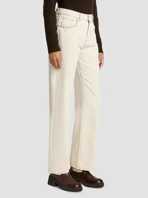 Ba&sh Stunner Studden Straight Jeans