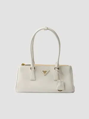 Prada Medium Galleria Leather Top Handle Bag - White