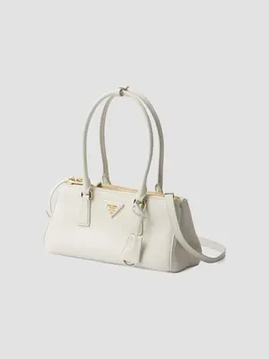 Prada Medium Galleria Leather Top Handle Bag - White