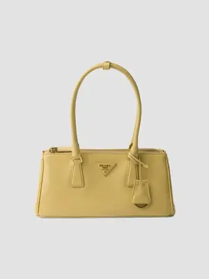 Prada Medium Galleria Leather Top Handle Bag - Yellow