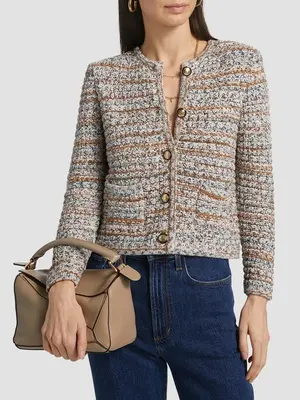 Ba&sh Mixed Knit Cardigan