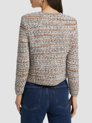 Ba&sh Mixed Knit Cardigan